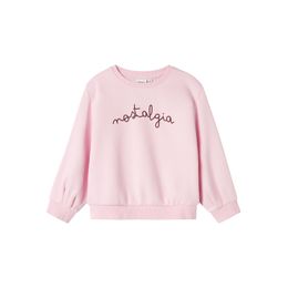 name it Sweatshirt 'NMFOVI' M&auml;dchen Gr&ouml;&szlig;e 110 rosa / bordeaux