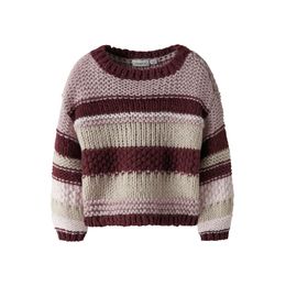 name it Pullover 'NMFOLINE' M&auml;dchen Gr&ouml;&szlig;e 92 ecru / altrosa / weinrot