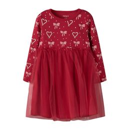 name it Kleid 'NMFRI' Mädchen Größe 116 rosa / rot / weiß