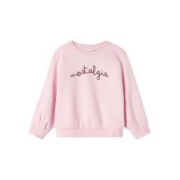 name it Sweatshirt 'NMFOVI' Mädchen Größe 110 rosa / bordeaux