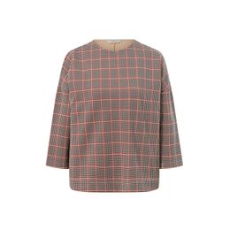 Tchibo - Sweatshirt mit 3/4-Arm - Damen - Gr. S - dunkelblau/kariert