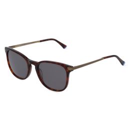 Fielmann BD 436 SUN FLEX CL | Herren-Sonnenbrille | Fassung: Vollrand, Quadratisch, Acetat, Havanna Gold | Glasfarbe: G15