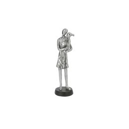 HOME STORY Deko Figur silber Polyresin (Kunstharz) Maße (cm): B: 8 H: 28,5 T: 8.0 » Möbel Kraft