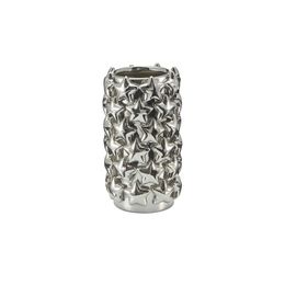 HOME STORY Vase mit 3D Sternen silber Dolomite Ma&szlig;e (cm): H: 23 &Oslash;: 12.8 &raquo; M&ouml;bel Kraft