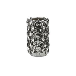 HOME STORY Vase mit 3D Sternen silber Dolomite Ma&szlig;e (cm): H: 27 &Oslash;: 16.0 &raquo; M&ouml;bel Kraft
