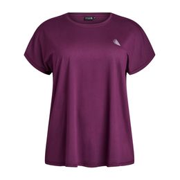 ZIZZI T-Shirt 'Abasic' Damen Gr&ouml;&szlig;e XXXL/4XL lila