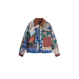 Desigual Jacke Herren Gr&ouml;&szlig;e S beige / blau / gr&uuml;n / rot