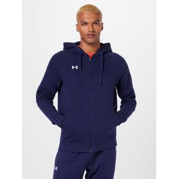 Under Armour Sportsweatjacke 'Rival' Herren Gr&ouml;&szlig;e M dunkelblau / wei&szlig;