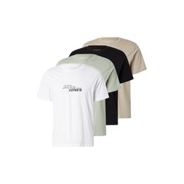 Jack & Jones Jack & Jones T-Shirt 'JCOTarmac' Herren Gr&ouml;&szlig;e XS dunkelbeige / mint / schwarz / wei&szlig;