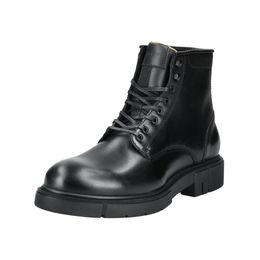 Schn&uuml;rstiefelette sneaky steve "sneaky steve Stiefelette Leder", Herren, Gr. 42, schwarz, Leder, Schuhe Schn&uuml;rstiefelette