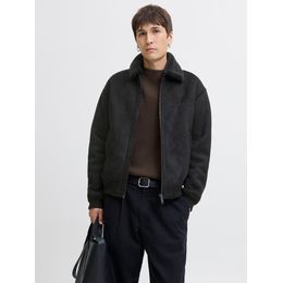Jack & Jones Bomberjacke JACK & JONES "JPRCCLUKE BOMBER JACKET SN", Herren, Gr. S, schwarz, Web, Obermaterial: 100% Polyester, unifarben, regular fit, Jacken
