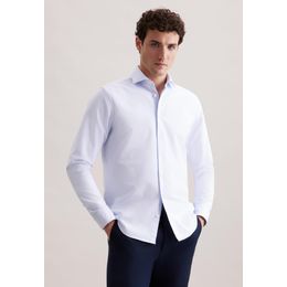 Businesshemd Seidensticker, Herren, Gr. primary_ausgabeGroessentyp, blau, 100% Baumwolle, unifarben, regular fit, 2-Knopf-Manschette, Hemden, Regular 1/1 Kentkragen Uni