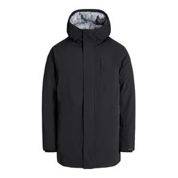 Jack & Jones Parka JACK & JONES "JJEKEEN PARKA AW25 SN", Herren, Gr. L, schwarz, Web, Obermaterial: 100% Polyester, unifarben, regular fit, hoch geschlossener Ausschnitt, Jacken