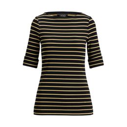 Lauren by Ralph Lauren Lauren Ralph Lauren T-Shirt 'JUDY' Damen Gr&ouml;&szlig;e XXL gold / schwarz