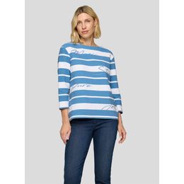 Print-Shirt Rabe "T-Shirt", Damen, Gr. 42, hellblau, 76%Baumwolle 16%Polyester 8%Elastan, gerade, Shirts
