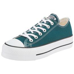 Sneaker Converse "CHUCK TAYLOR ALL STAR LIFT", Gr. 42, schwarzly jaded, weiß, schwarz, Textil, Schuhe