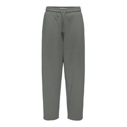 Only & Sons Jogginghose ONLY & SONS "ONSCERES WIDE PANT NOOS", Herren, Gr. L, N-Gr, grau (castor gray), Web, Obermaterial: 57% Baumwolle, 43% Polyester, unifarben, regular fit, Hosen