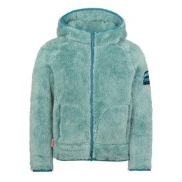 Fleecejacke Trollkids "GIRLS BORGUND JACKET XT", Kinder, Gr. 164, glacier grün, teal, Obermaterial: 100% Polyester, Jacken