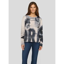 Strickpullover Rabe "Pullover", Damen, Gr. 44, beige, 94%Baumwolle 4%Polyamid 2%Metallic Garn, gerade, gerader Abschluss, Pullover