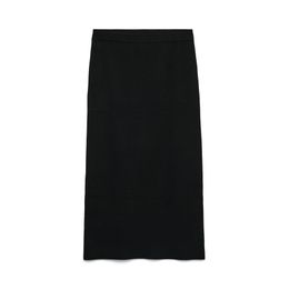 Véro Moda Strickrock VERO MODA "VMSABA FULLNEEDL NW 7/8 LNGHT SKIRT NOOS", Damen, Gr. M (38), schwarz, Strick, Obermaterial: 50% Viskose, 28% Polyester, 22% Nylon, unifarben, lang, Röcke