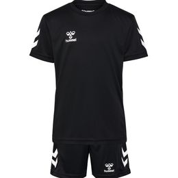 Hummel Trainingsanzug Jungen Gr&ouml;&szlig;e 128 schwarz / wei&szlig;