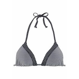 s.Oliver Bikinitop 'Avni' Damen Größe 75 schwarz / weiß