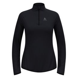 Odlo Damen Zeroweight Mid Layer 1/2 Zip schwarz
