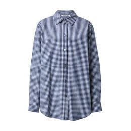 WEEKDAY Bluse Damen Gr&ouml;&szlig;e L blau / dunkelblau / wei&szlig;