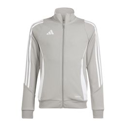 Adidas Tiro 24 Trainingsjacke Kids Grau Weiss, Größe 164, Kinder, Bekleidung - 11teamsports