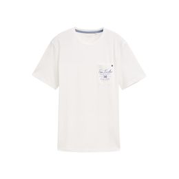 Tom Tailor T-Shirt Herren Gr&ouml;&szlig;e S saphir / offwhite