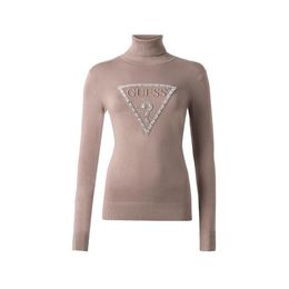Guess Pullover 'Melanie' Damen Gr&ouml;&szlig;e M taupe / silber / perlwei&szlig;