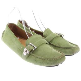 Prada Halbschuhe Damen Gr&ouml;&szlig;e 40 Second Hand dunkelgr&uuml;n