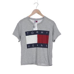 Tommy Jeans T-Shirt Damen Gr&ouml;&szlig;e XS Second Hand grau