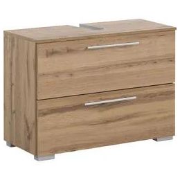 Schildmeyer Waschbeckenunterschrank WELLTIME "Carlos", braun (eiche landhausfarben), B:80,2cm H:59,1cm T:35,0cm, FSC-zertifizierter Holzwerkstoff, Schränke, Breite 80 cm
