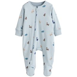 next Schlafanzug Jungen Gr&ouml;&szlig;e 92 blau / marine / hellblau / braun