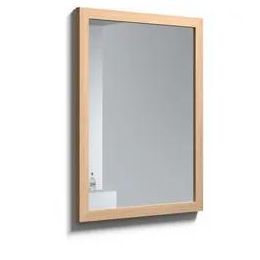 Badspiegel Welltime "Rustic", beige (bleached oak), B:60cm H:80cm T:3cm, Furnier, Spiegel, Breite 60 cm, FSC-zertifiziert
