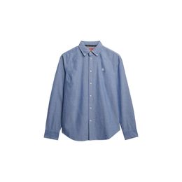 Superdry Bluse 'Oxford' Damen Größe L blau