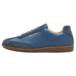 Sneaker Henry Stevens "Sophia TIS Damensneaker", Damen, Gr. 36, blau (hellblau), Leder und Velours, Schuhe, Halbschuh Leder handgefertigt, sportlicher Freizeitschuh Damen