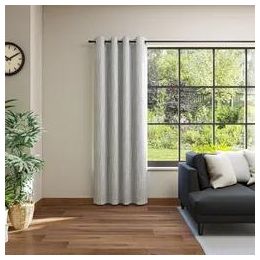 Neutex for you! Vorhang NEUTEX FOR YOU "David Eco" Gr. 1, grau (silbergrau), B:144cm H:245cm, Baumwolle, Polyester, Gardinen