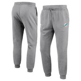 Jogginghose Fanatics "Fanatics Jogginghose Miami Dolphins Primary Logo Graphic", Herren, Gr. XL, US-Größen, grau, 85% Baumwolle; 15% Polyester, Hosen