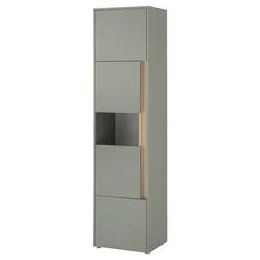 Vitrine Inosign "City/Giron, moderner Hochschrank, Glasvitrine", grün aloe, B:50cm H:197cm T:40cm, FSC-zertifizierter Holzwerkstoff, Schränke, zeitlos, modern, ausreichend Stauraum, vielseitig einsetzbar