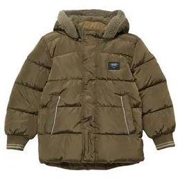 Steppjacke s.Oliver JUNIOR, Jungen, Gr. 134, braun, Steppware, Obermaterial: 100% Polyester. Futter: 100% Polyester, unifarben, normal hüftbedeckend, Rundhals, Bündchen, Jacken, mit abnehmbarer Kapuze
