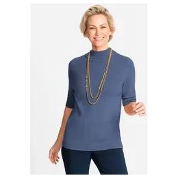 WITT Kaschmirpullover CLASSIC "Kaschmir-Pullover", Damen, Gr. 48/50, blau (blau, meliert), 100% Kaschmir, meliert, Pullover