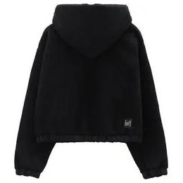 Kapuzenpullover CMP, Damen, Gr. XS, schwarz (nero), Obermaterial: 100% Polyester, sportlich, Pullover