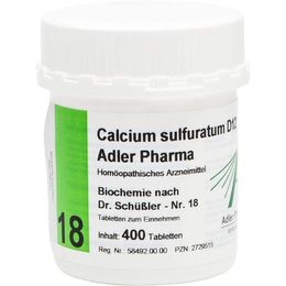 Biochemie Adler 18 Calcium sulfuratum D 12 Tabl. 400 St