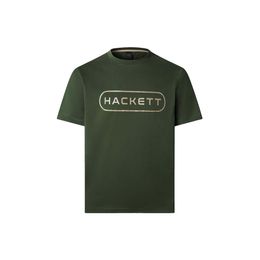 Hackett London T-Shirt 'Essential' Herren Gr&ouml;&szlig;e XS beige / dunkelgr&uuml;n