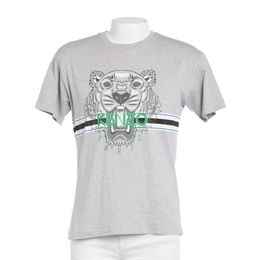 Kenzo T-Shirt Herren Größe S Second Hand hellgrau
