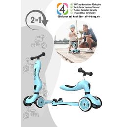 Scoot & Ride Scoot&Ride Highwaykick 1 Rutscherfahrzeug und Scooter - Farbe: Blueberry | Gr.: onesize