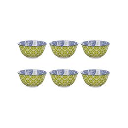 Butlers Schale ORNAMENTS 6er-Set in Blau-Grün | Gr.: onesize