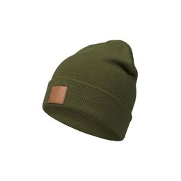 Occulto Winter Mütze Beanie Braun Label in Khaki | Gr.: onesize